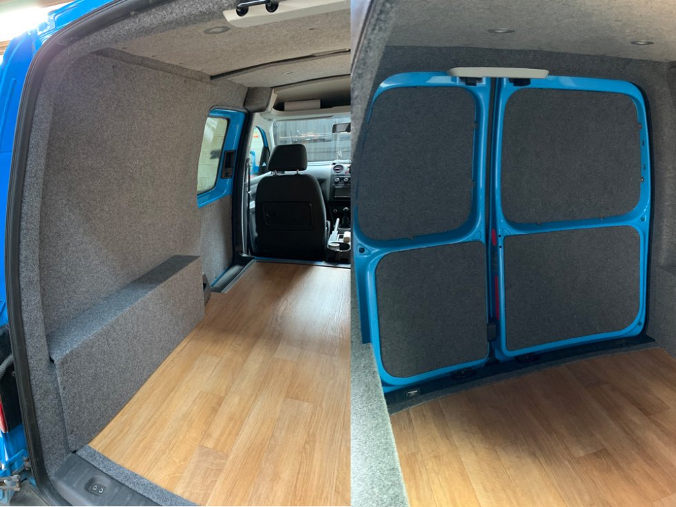 VW Caddy Insulation and Carpeting project | VW Camper Interiors ...